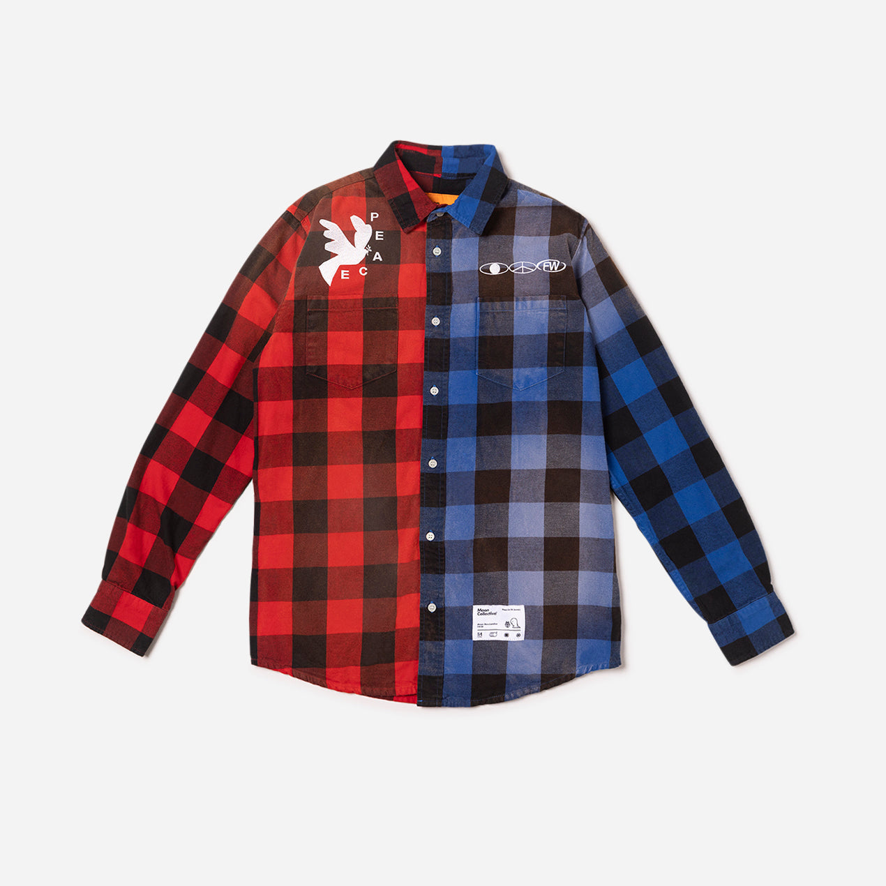 Split Flannel Shirt 01 – Moon Collective